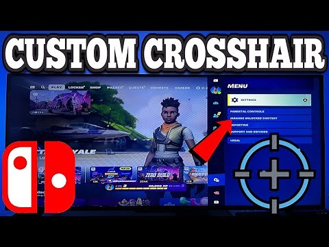 How To Get A Custom Crosshair On Nintendo Switch Fortnite