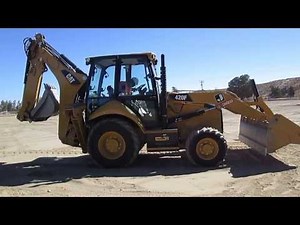 Cat 420F backhoe training with Salvador Arredondo