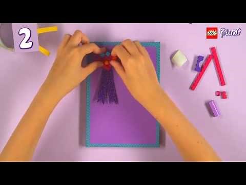Lego Friends Crafts : How To Create Your Own Notebook