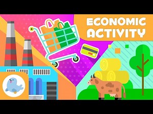 PRIMARY, SECONDARY, and TERTIARY Sectors 🥕🏭🩺 ECONOMIC ACTIVITY for Kids - Videos For Kids