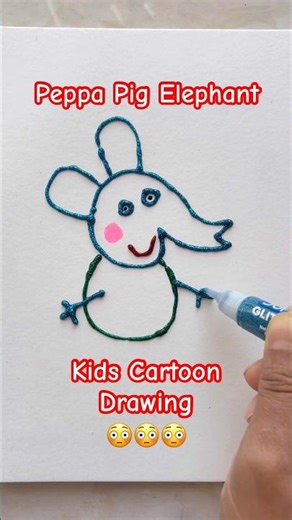 Peppa pig Cartoon drawing for kids #kids #kidvideos #shorts #peppapig #happykidstv