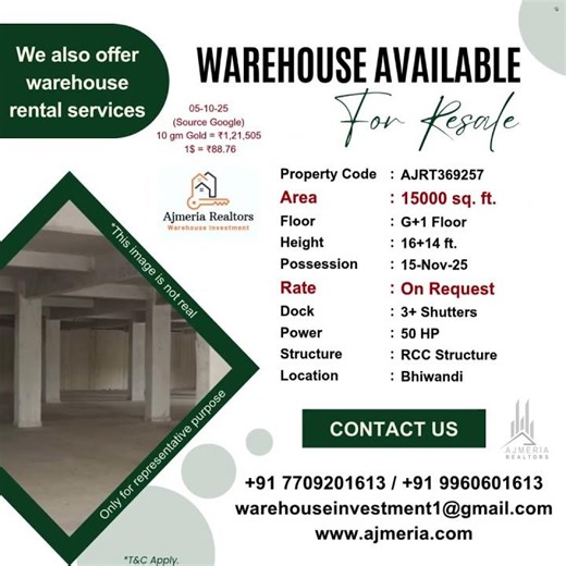 🏭 WAREHOUSE PROPERTY AVAILABLE FOR RESALE | BHIWANDI