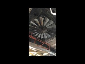 8' Vintage Windmill Ceiling Fan Installation