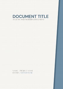 Modern Neutral Cover Template | Professional Corporate Canva Cover Design | Minimal Business Report | Editable Digital Download | Dusty Blue - Etsy