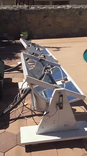 Parabolic Solar Trough Collector with Arduino Based Solar tracking