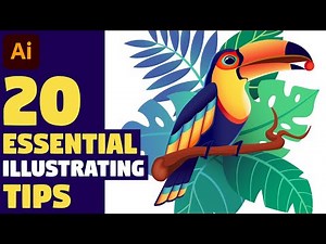 20 MUST KNOW Tips for Better illustrating | Illustrator tutorial (Toucan Illustration)