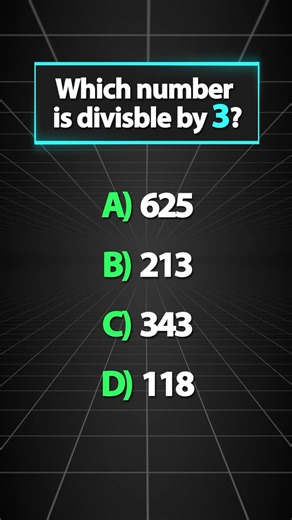 Math with Reed on Instagram: "Which number is divisible by 3? 🤔 Without dividing, can you figure it out? Drop your answer in the comments! 👇 Want the full explanation? Watch my quick 4-minute Divisibility Rules lesson. Link in bio! #mathwithreed #divisibilityrules #mathchallenge #numbersense #education"