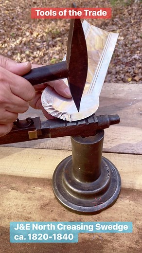 1.4M views · 6.2K reactions | Right tool for the right job - creasing swedge for the wall sconce. I have a similar one for sale, link in the comments. #hotdiptin #tinsmithing #toolsofthetrade | Hot Dip Tin | Facebook