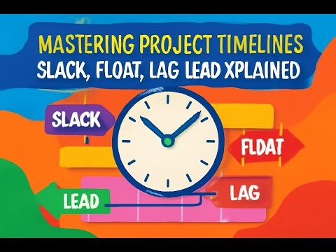 🔍 Mastering Project Timelines: Slack, Float, Lag & Lead Explained!