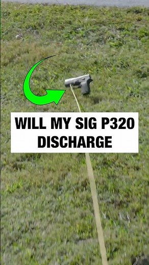 SIG P320 Safety Test: Can It Fire Without A Pull? #edc #shorts #gunsafety