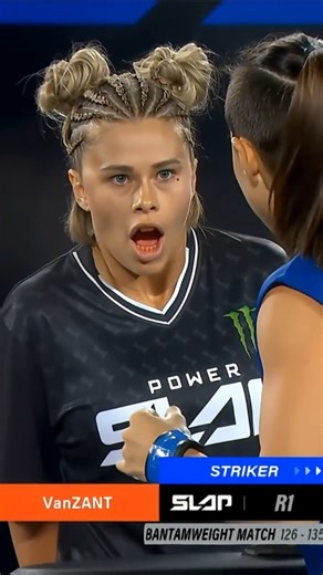 Her face says it all after that slap #ufc #powerslap #shorts