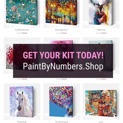 Why hello, Michelangelo. Get master-level painting skills as easy as 1-2-3. 🎨 Paint-by-numbers is now made for the adult creative mind! Each of our ∙ 200 DESIGNS ∙ comes with a REAL wood-stretched canvas & painting tools! 🖌️ Best of all, you don’t need ANY prior painting experience to get started. 🙌 “This is a wonderful adult exercise for brain, relaxation, and fun. So rewarding and you create something magical that can be displayed forever.” - Charleen A ⭐️ Become a paint-by-number master to