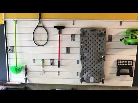 DIY Garage Shop Slat Wall Installation - Easy and Inexpensive Option to store items in your garage