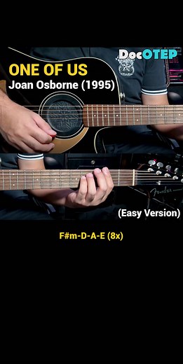 One Of Us - Joan Osborne (Easy Guitar Chords Tutorial with Lyrics) part 1 SHORTS REELS | Doc OTEP Studio