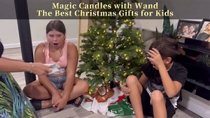 Floating Candles with Wand 20PCs -Christmas Magic Hanging Flameless Candles Taper Candles with Remote for Halloween Window Home Bedroom Birthday Party Decorations