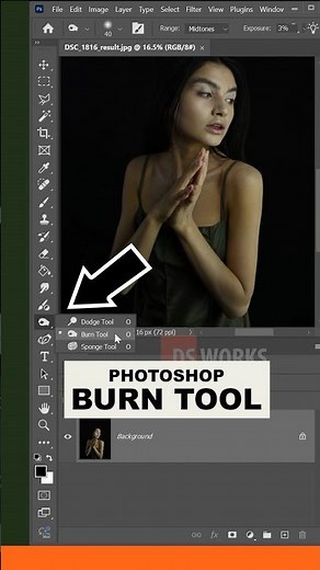 ( 46 ) Photoshop burn tool quick and short tutorial