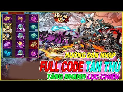Instructions on how to enter the full code for Phong Ma Tam Quoc and how to download the game.