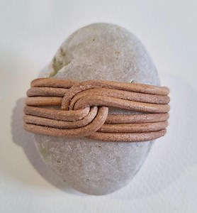 Leather Wrapped Stone – Japanese Inspired Meditation Rock - Etsy