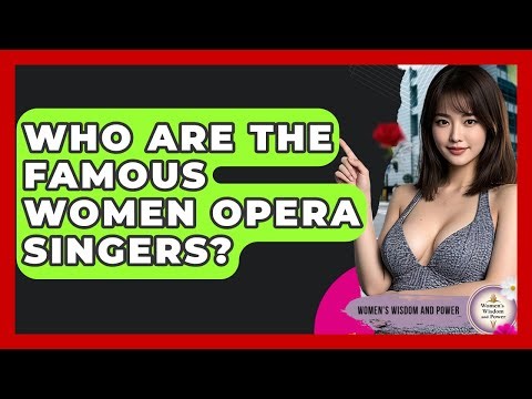 Who Are The Famous Women Opera Singers? - Womens Wisdom and Power