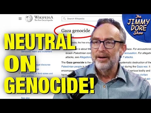 Wikipedia Founder WHITEWASHES Gaza Genocide!