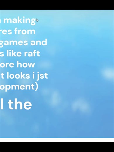 roblox survival game! #raft #roblox #stealabrainrot #growagarden #fyp #funny #viral #gamedevelopment #newdev #robloxstudio #rust #deepwoken #retro