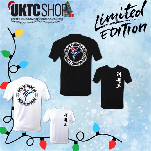 🎅✨ Limited Edition UKTC Script T-Shirts – Pre-Order Now! 🥋🔥 Show off your Taekwon-Do pride with our exclusive Script T-Shirts, designed for comfort, style, and everyday wear. 💪 Perfect for training, travel, or casual days, and a great Christmas gift for any TKD student or instructor! 🎁🎄 🗓️ Pre-orders close 10th December 🚚 All pre-orders guaranteed for Christmas delivery – last day 18th December! These are limited edition, so once they’re gone — they’re gone! ⏰ 👉 Shop now: https://uktcsh