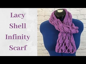 How to Crochet an Infinity Scarf | Lacy Shell Infinity Scarf