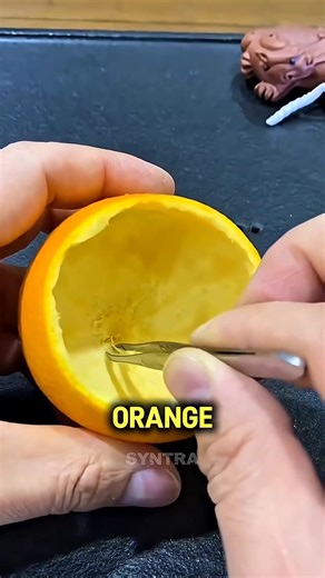 Creative Handmade Craft Using Orange Peels