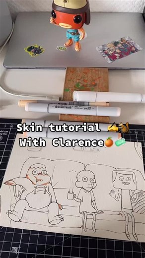Learn how to draw Clarence with this skin tutorial!