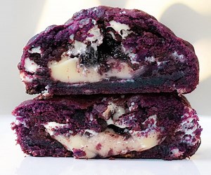 RECIPE- Gourmet Stuffed Blueberry Cheesecake Cookie RECIPE, Thick Chunky New York Style Cookies. Blueberry Cookies. Gourmet Cookie Recipe. - Etsy