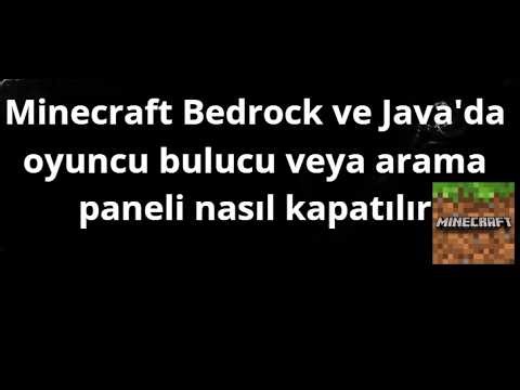 Minecraft Bedrock ve Java'da Oyuncu Bulucu veya Arama Paneli Nasıl Kapatılır - Tam Rehber
