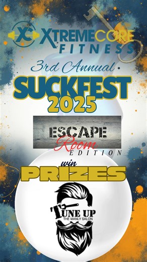 🥳 COMMUNITY POWER-UP: Xtreme Core Tune Up The Manly Salon We're Thrilled to Announce Our 3rd Annual Suckfest Collaboration! This year, we’re leveling up the prizes thanks to our amazing partners at Tune Up The Manly Salon Horizon City! They are contributing a fantastic prize to one lucky participant: One attending winner of the 3rd Annual Suckfest will walk away with a FREE 1-Month VIP Hair & Beard Membership to Tune Up The Manly Salon! Enjoy unlimited haircuts and unlimited beard trims with st