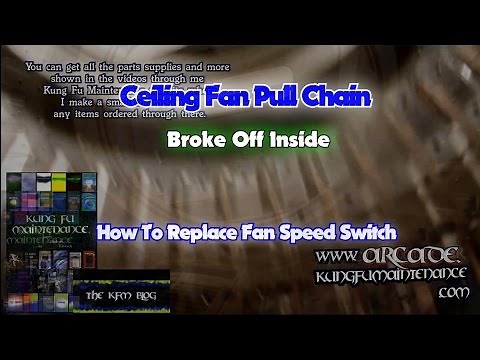 Ceiling Fan Pull Chain Broke Off Inside How To Replace Fan Speed Switch