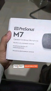Capture crystal-clear sound with the PreSonus M7 microphone—your gateway to professional audio excellence. 🎙️✨ #StudioGear #SoundQuality #RecordingMic #PreSonusM7 #AudioTech #Podcasting #MusicProduction #VocalClarity #HomeStudio #CreateWithPreSonus | Perfect Sound Solution