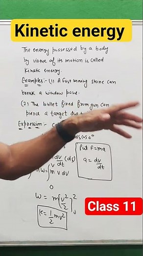 Kinetic Energy by calculus method| class 11 work , power and energy
