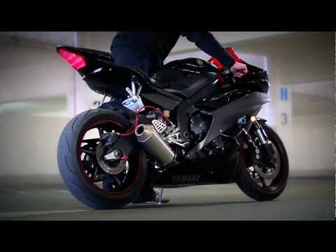 TiForce Full Exhaust--2006 Yamaha R6--Parking Garage