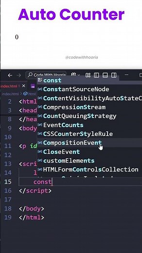Auto Counting Number with JavaScript | UI Counter Effect