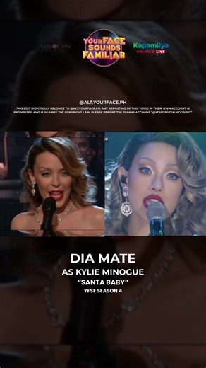 🎭Mga ka-Familiars, ka-sound at ka-face ba ni DIA MATE si KYLIE MINOGUE?🎭 #YFSF #fyppp #kylieminogue #santababy #christmas