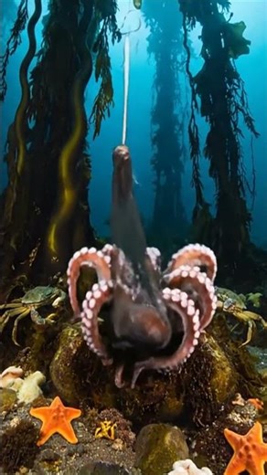 🐙 UNBELIEVABLE: Ultimate Octopus Escape with Shocking Ink Bomb! #survival #deepsea #oceanlife