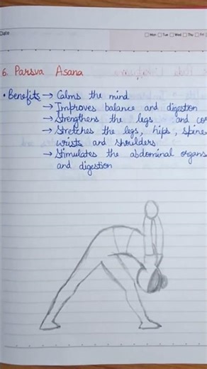 Drawing & Benefits of Parsva Asana | Art Meets Yoga 🎨🧘‍♀️