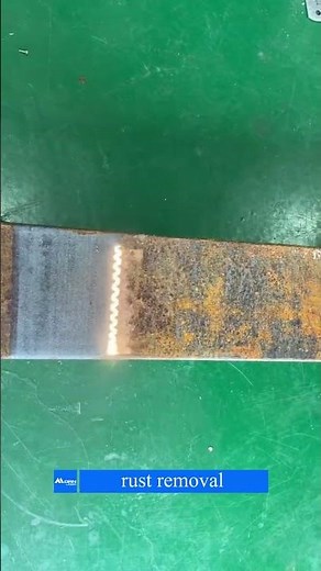 Watch Pulse Laser Cleaning Machine Remove Rust