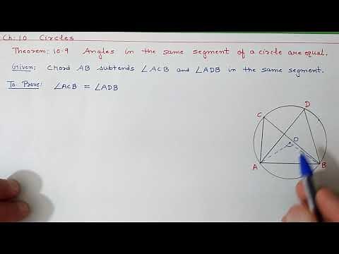 Theorem 9.8 Class 9 Maths | Class 9 Theorem 9.8 | Circles | New Ncert | Ranveer Maths 9