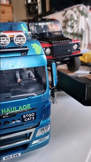 Tamiya MAN TGX 1/14 & Defender #rc #truck #hobby