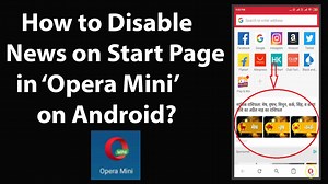 How to Disable News on Start Page in 'Opera Mini' on Android?