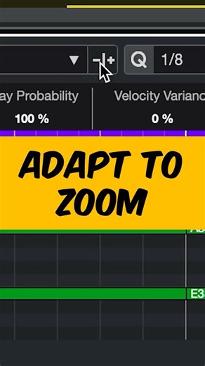 How to adapt the quantize setting to zoom level in Cubase #cubasetutorial