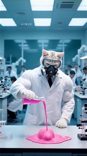 Scientist Dad’s Magic Liquid Saved The Earth! 🌍🐱 #Shorts #cat #viral
