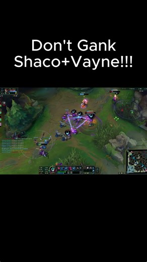Never Gank a Shaco + Vayne!!!