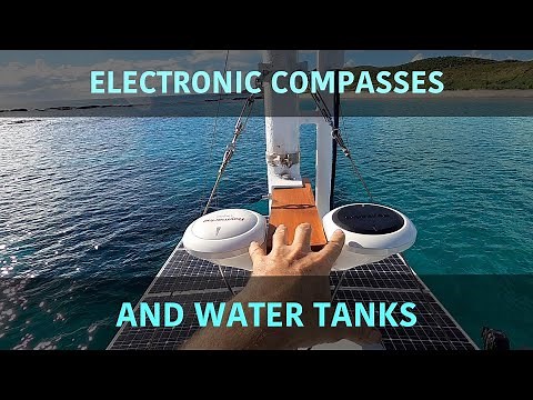 Electronic compasses on a steel boat and water tanks