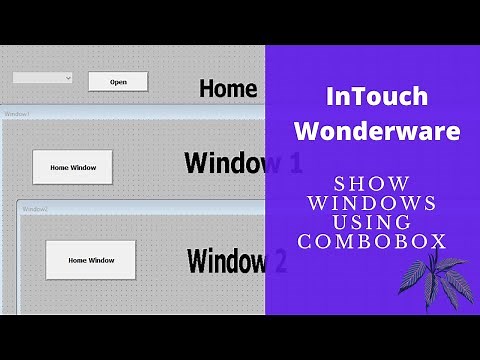 InTouch SCADA - Show Windows using ComboBox and Touch Push button - Tutorial for beginner