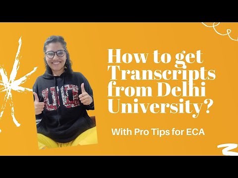 How to Get Transcript from Delhi University| South Campus| ECA Evaluation| Pro Tips